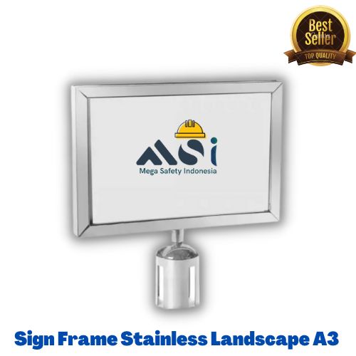Jual Sign Frame Stainless A3 Landscape Signage poster Papan | Shopee ...