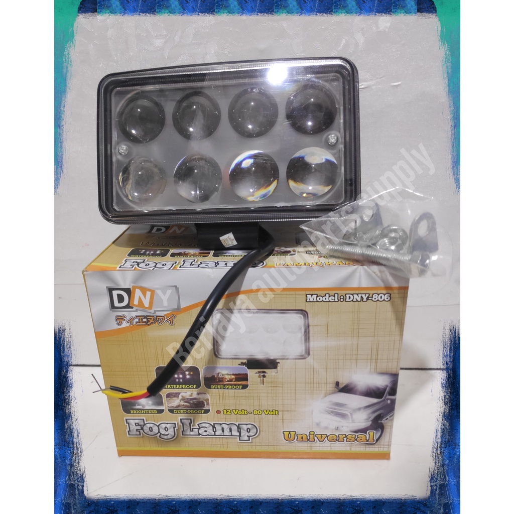 Jual Fog Lamp / Lampu Kabut / Bemper LED Kotak Universal 12V-24V ...