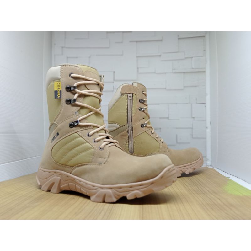 Jual sepatu safety boots pdl DELTA taktikal kerjalapangan anti selif ...