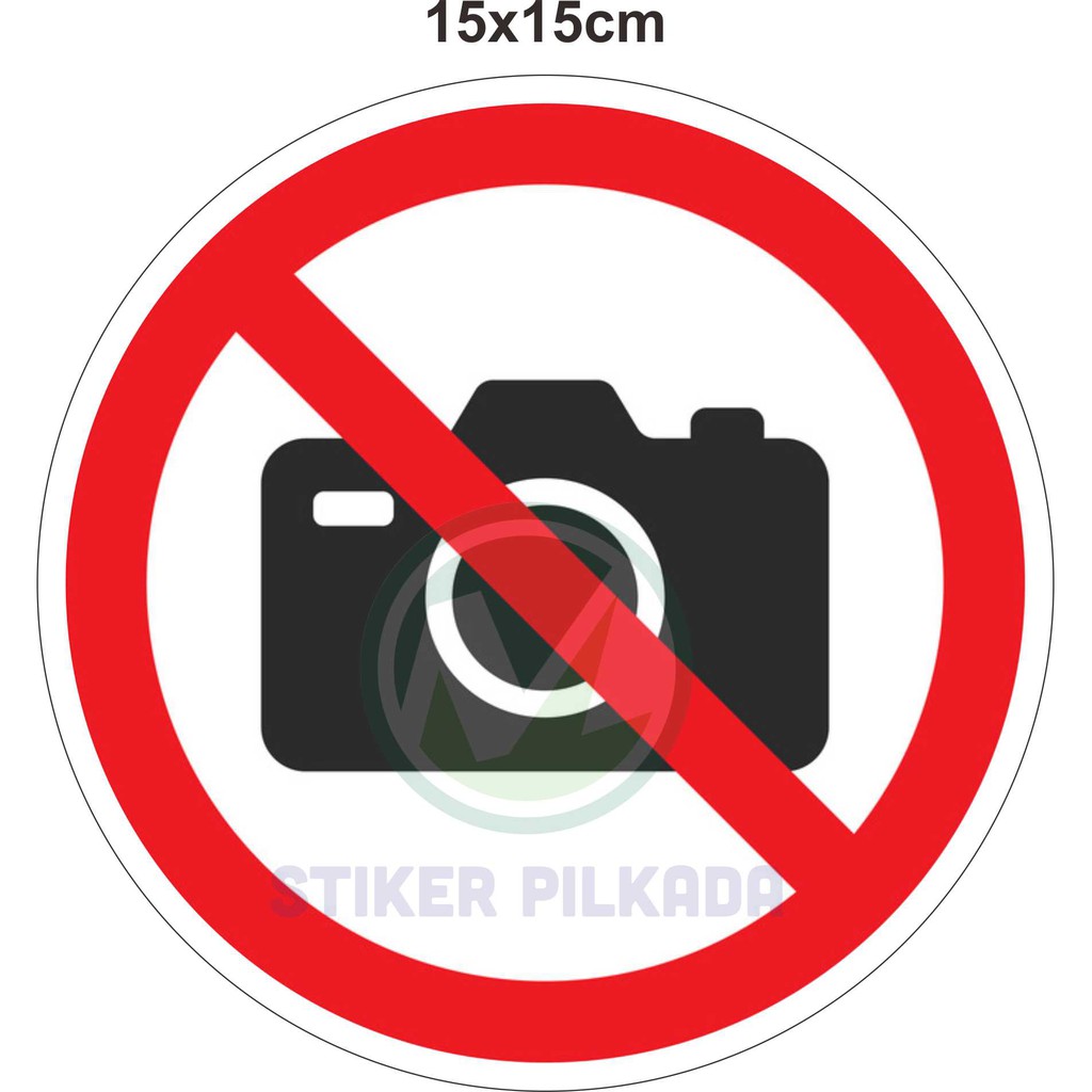 Jual STIKER VINYL DILARANG FOTO | Shopee Indonesia