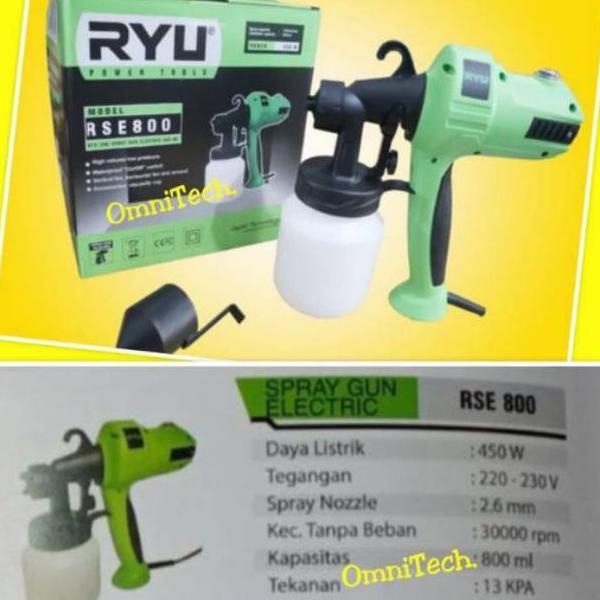Jual Mesin Spray Gun Semprotan Cat Elektrik Listrik Electric Ryu Tekiro ...