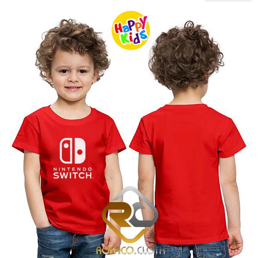 Jual KAOS ANAK CEWEK / COWOK UNISEX LOGO Nintendo switch | Shopee Indonesia