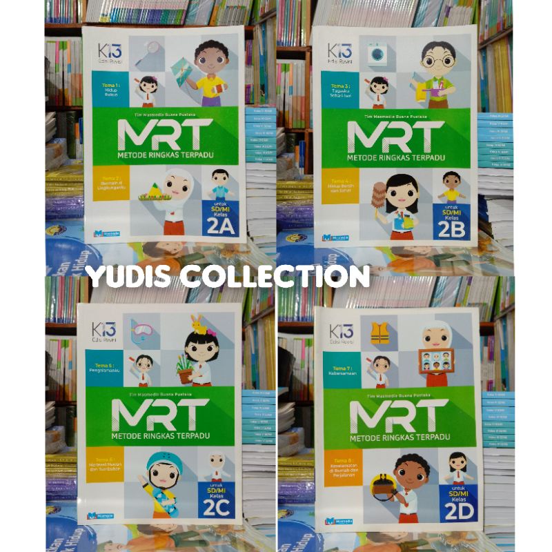 Jual Paket MRT untuk SD kelas 2. Buku metode Ringkas Terpadu 2A,2B,2C ...