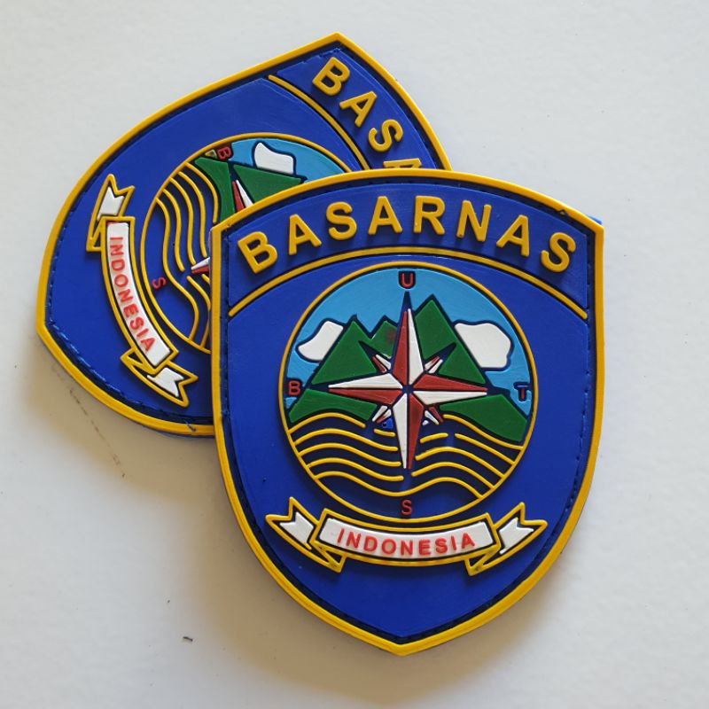 Jual PATCH RUBBER LOGO BASARNAS/SAR NASIONAL/BPBD/TEMPELAN EMBLEM KARET ...