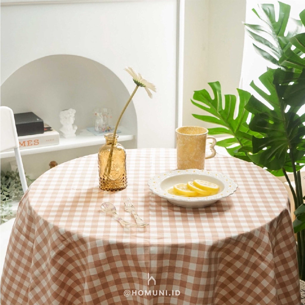 Jual Taplak Meja Motif Gingham Checker Board Kotak-Kotak/Table Runner ...