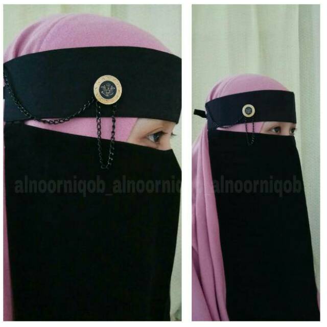 Jual Cadar niqob bandana jazz rantai sifon arab silky. Niqab bandana ...