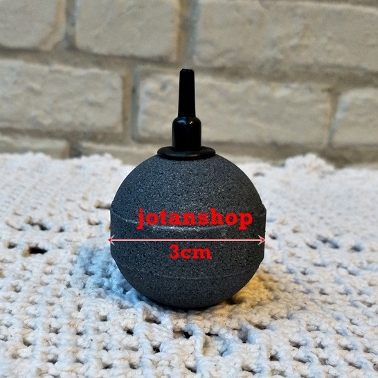 Jual batu aerator bakso baso ABU ABU 3cm air stone BULAT BOLA airstone ...