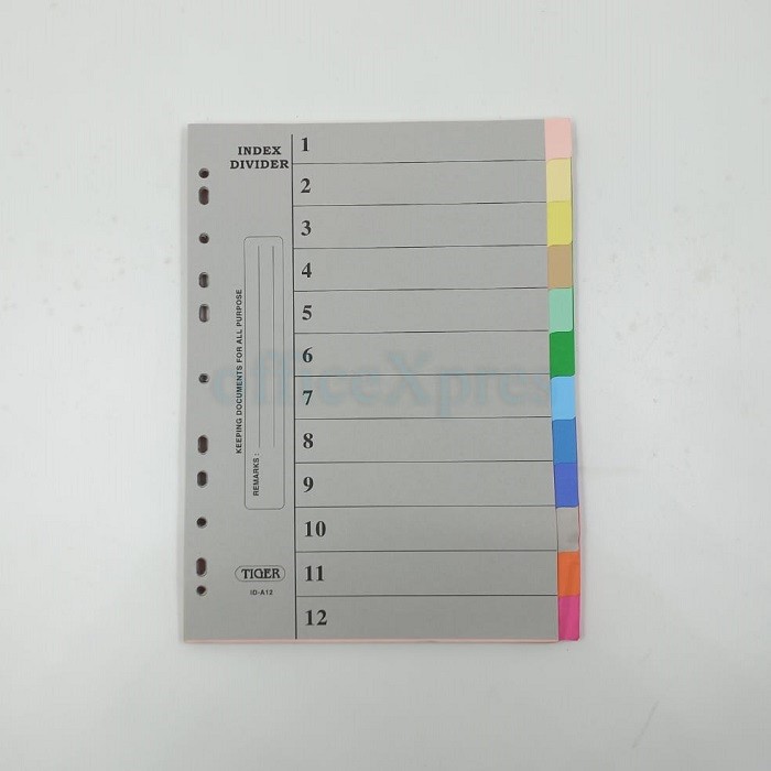 Jual Pembatas Binder 12 Warna/ Divider Ordner 10 Warna / Pembatas Odner ...