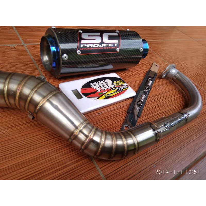 Jual knalpot sc project fulsistem nmax pcx aerox vario beat mio dll ...