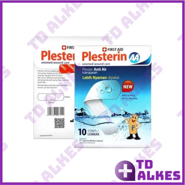 Jual Plesterin AA Onemed Plaster Luka Kedap Air Trasnparan Elastis P3K ...