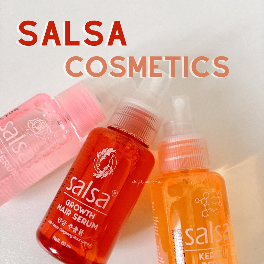 Jual SALSA HAIR SERUM 80ML BPOM - Spray Perawatan Rambut Keratin ...