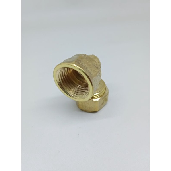 Jual sambungan kuningan air panas Knee L, knee selang+drat dalam Vone | Shopee Indonesia