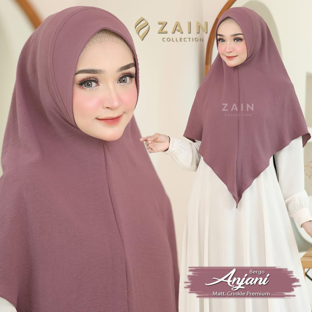 Jual Jilbab Syari Khimar Bergo Anjani Umroh Haji Jumbo Crincle Crinkle ...