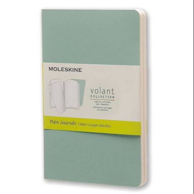 Jual Moleskine Volant Green - Plain Journals (2pcs) | Shopee Indonesia