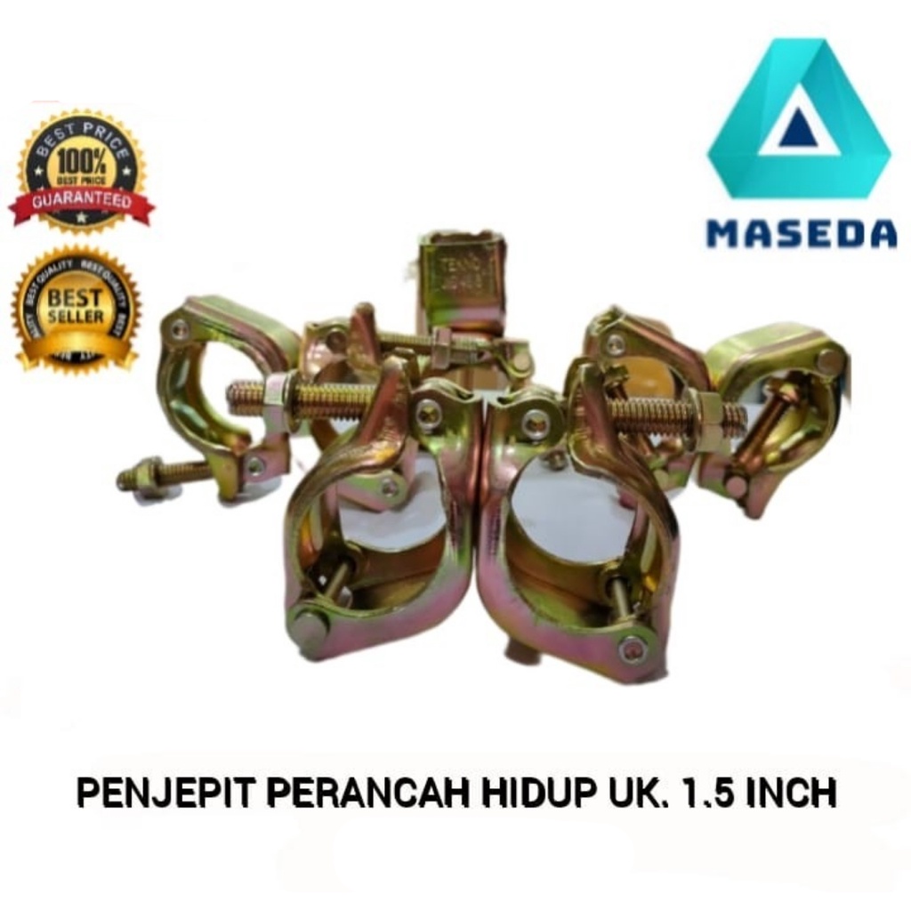 Jual Scaffolding Clamp 1.5 " Swivel/Hidup-Clamp Steger-klem Pipa Perancah | Shopee Indonesia