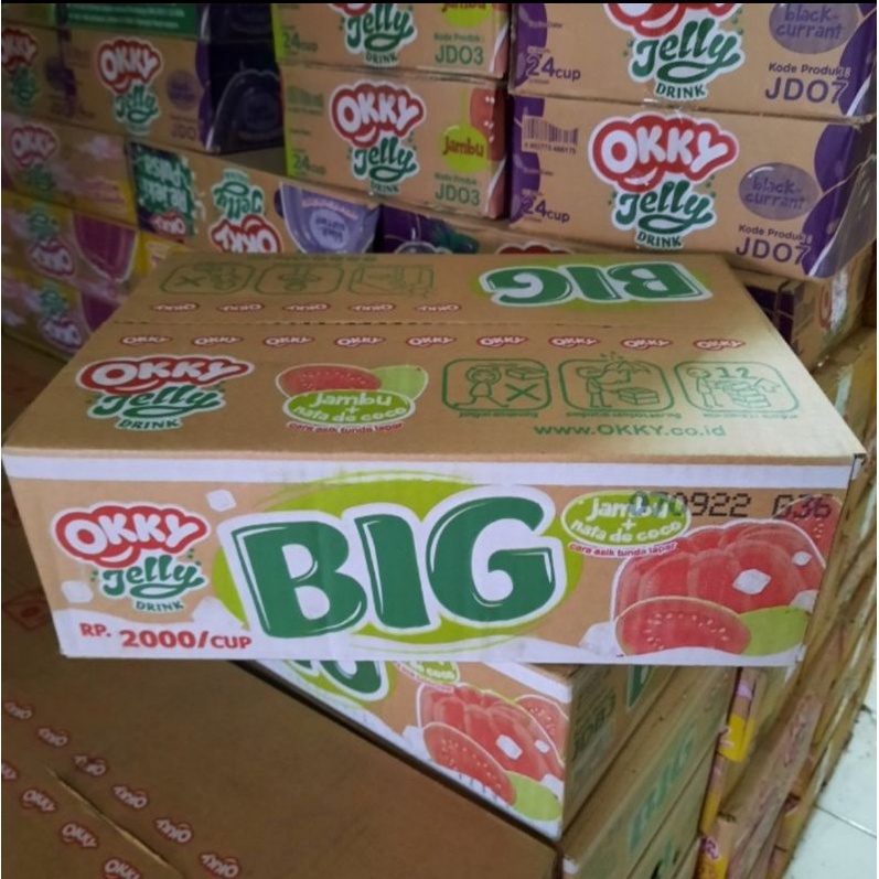 Jual OKKY JELLY BIG 1 DUS ISI 24 CUP | Shopee Indonesia