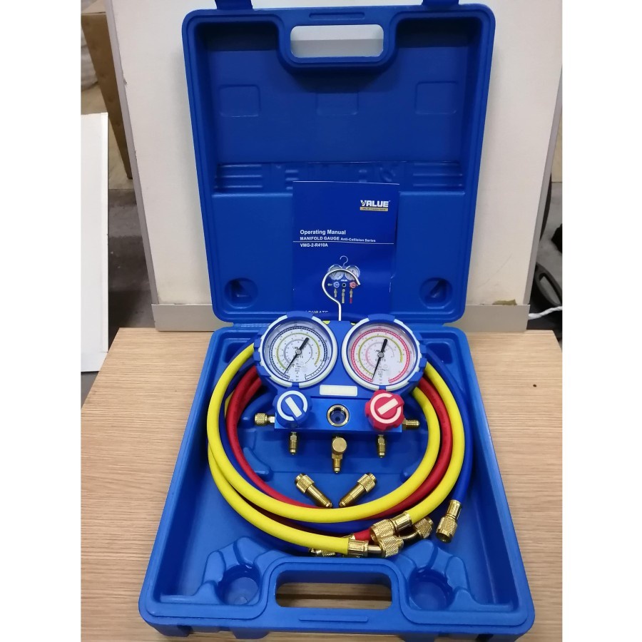 Jual Testing Manifold AC Value R410 R32 R22 R134 Box VMG 2 Analizer ...
