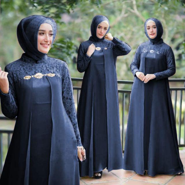 Jual ERINA- GAMIS GAUN BAJU DRESS BRUKAT BROKAT IMPORT S M L XL XXL ...