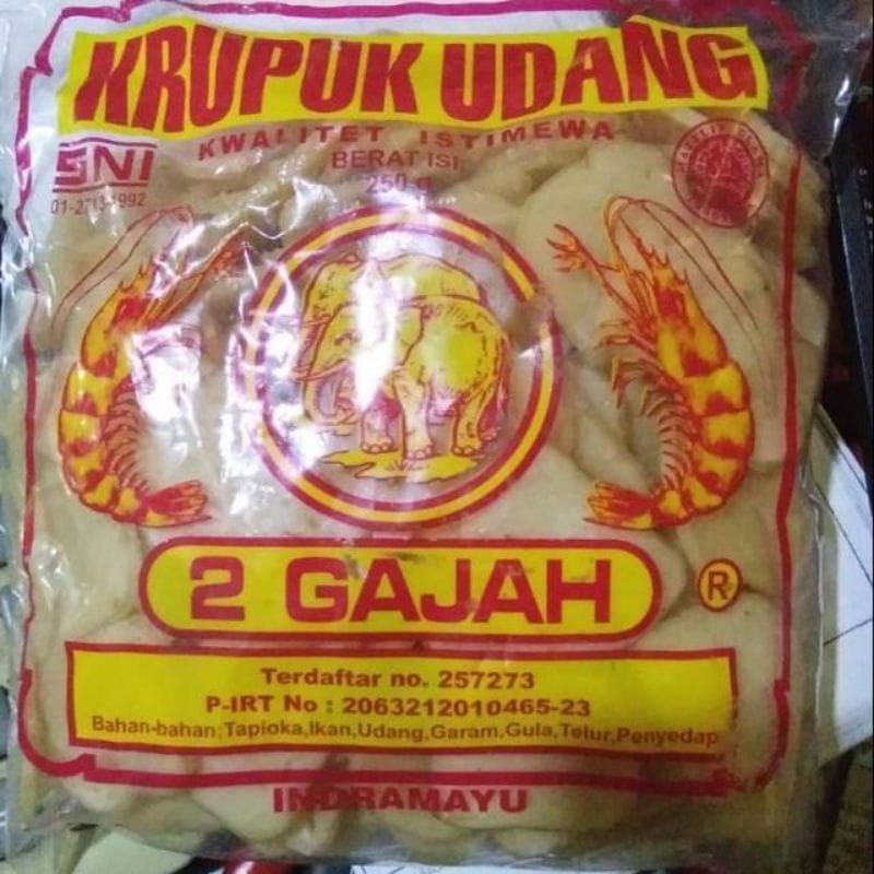 Jual Kerupuk Udang cap 2 gajah | Shopee Indonesia