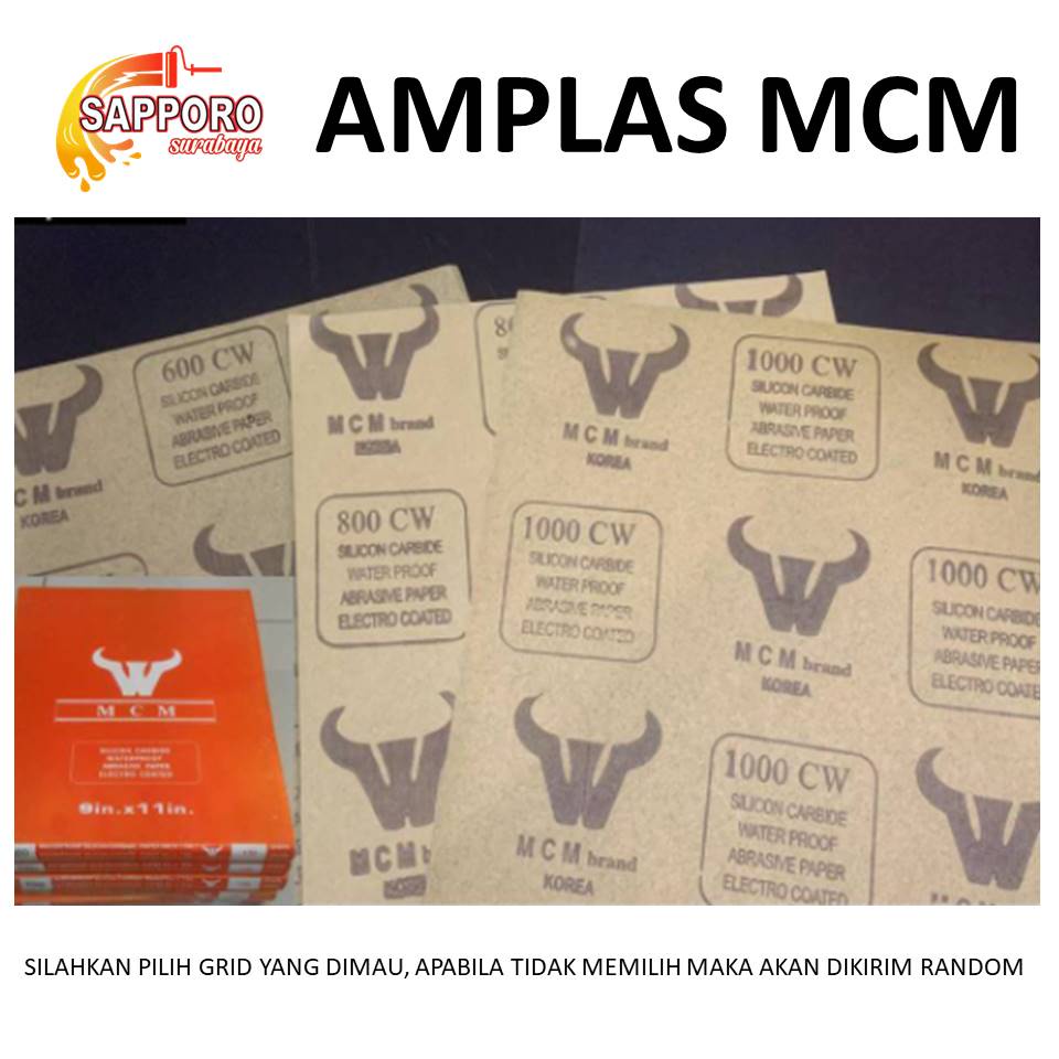 Jual Amplas Cat Semprot Sapporo Duco Lembaran MCM GRID 800 - 1000 ...