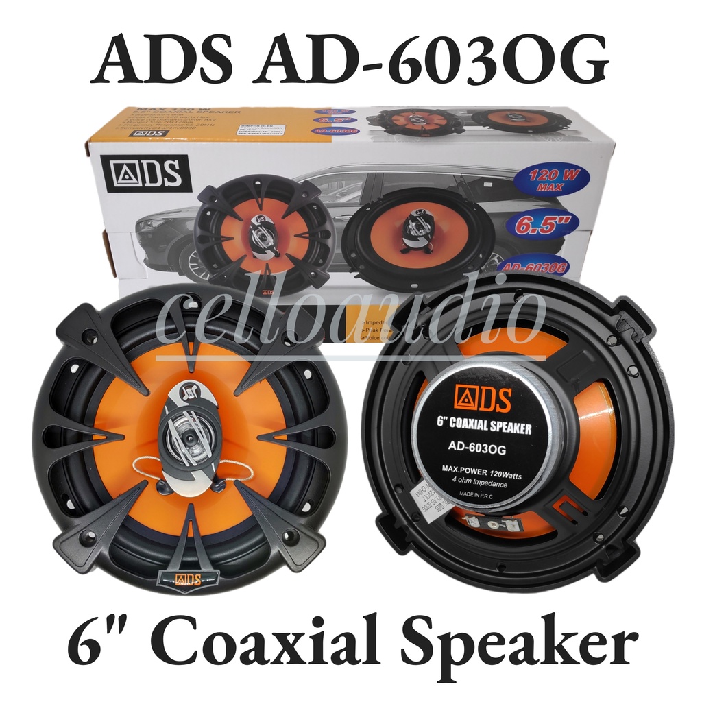 Jual Speaker Coaxial 6" ADS AD-603OG Pintu Mobil 6 Inch 3 Way AD 603 ...