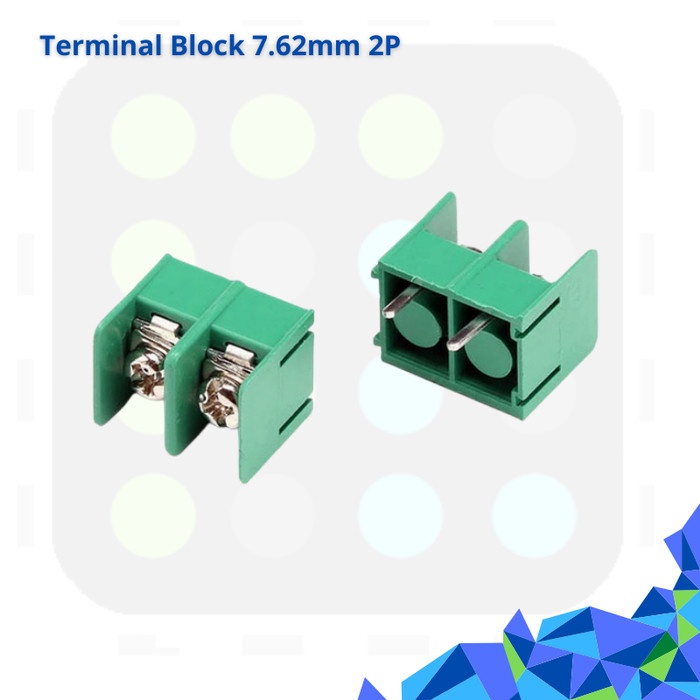 Jual PCB Terminal Blok 2 3 4 Pin Block Pitch 7.62 mm Pole KF7.62 2P 3P ...