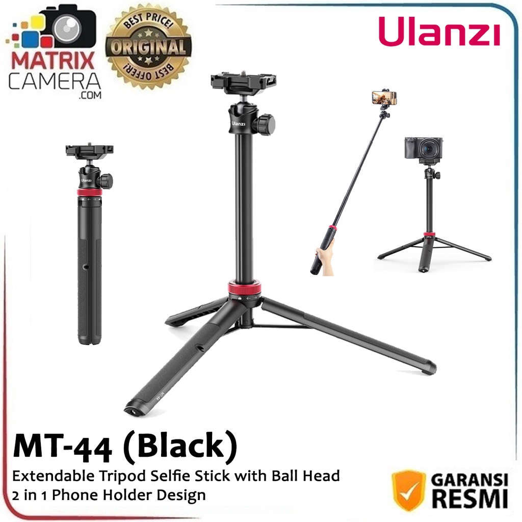 Jual ULANZI MT-44 Extendable Phone Tripod with Bluetooth – 2-in-1 ...