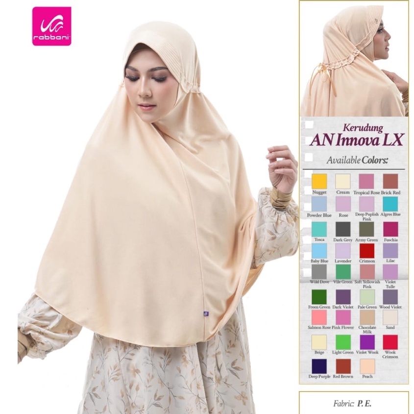 Jual KERUDUNG RABBANI SEKOLAH JILBAB RABBANI INSTAN INNOVA LX WARNA (PITA TERTUTUP) PART 1 ...