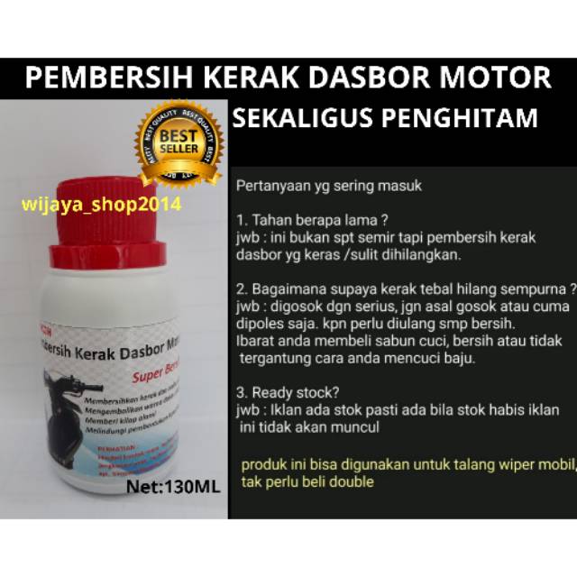 Jual Penghitam dasbor motor dan mobil Pembersih Kerak Dasbor/Dashbor ...