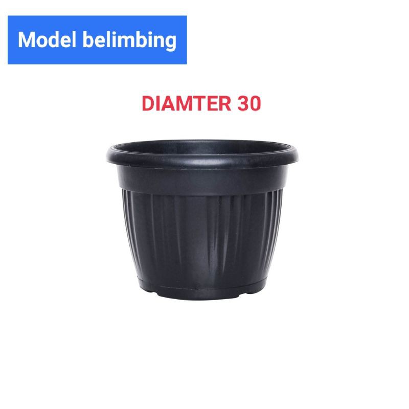 Jual POT BUNGA PELASTIK BESAR MODEL BLIMBING DIAMETER 30 | KB SHALLOM ...