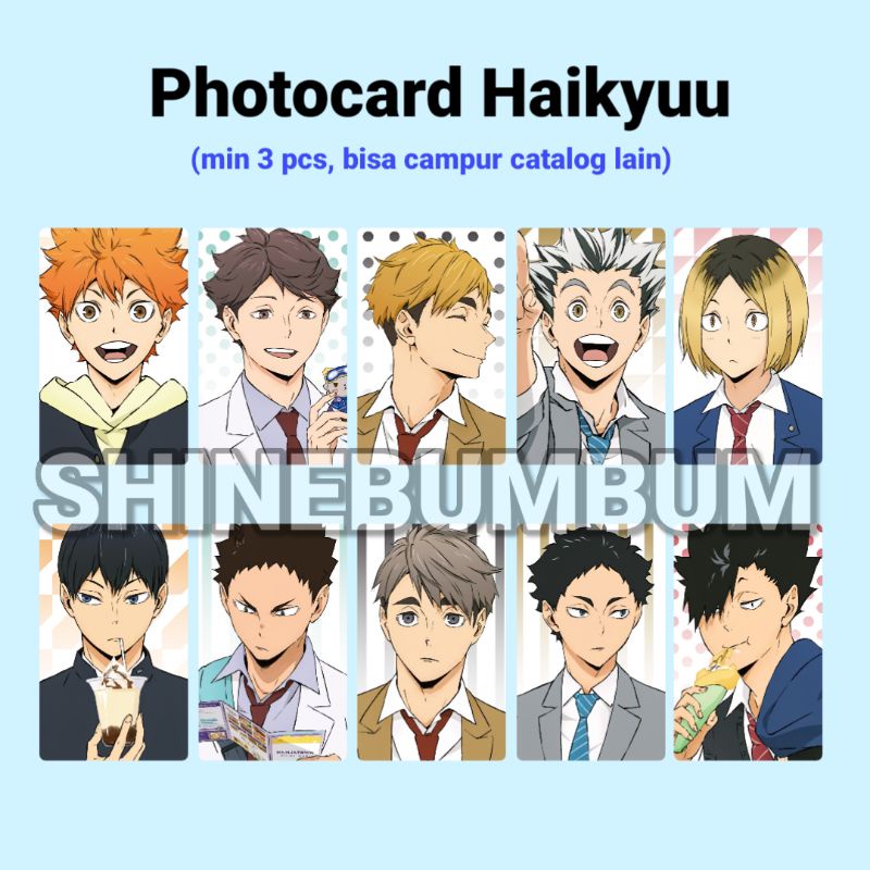 Jual Photocard Anime Haikyuu | Shopee Indonesia