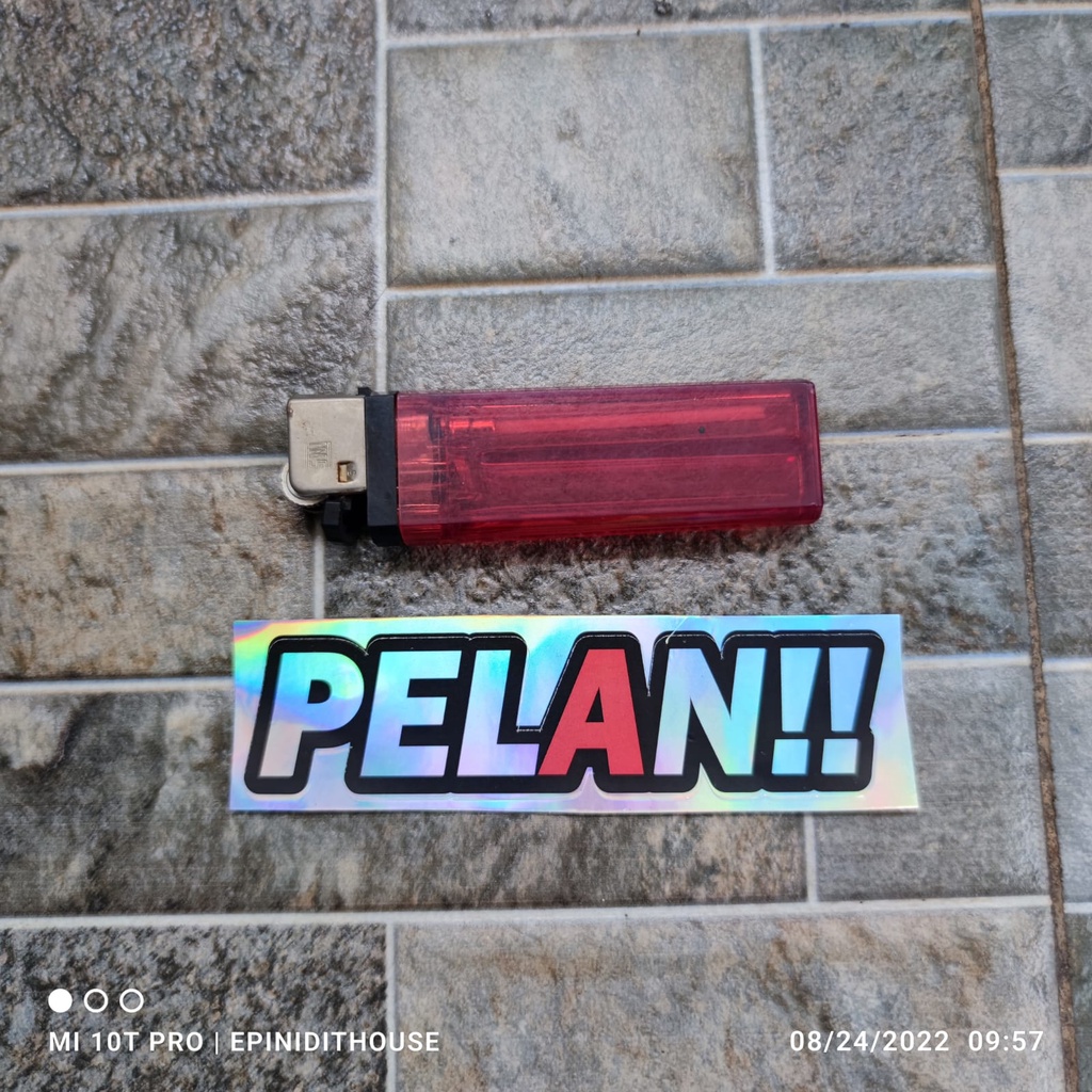 Jual Stiker Pelan Kata Viral Gaul Hologram Rainbow Motor Helm HP Casing ...