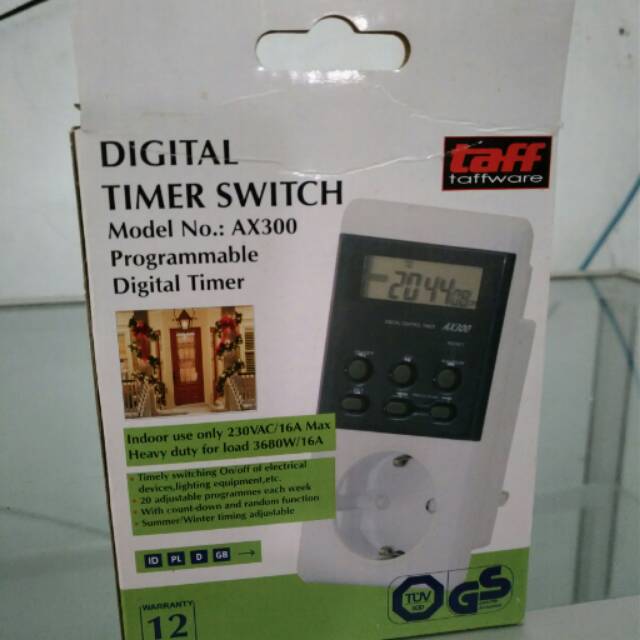 Jual Taff digital timer ax300 alat hemat listrik otomatis seken ...
