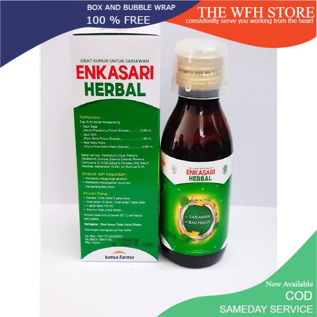 Jual ENKASARI HERBAL 120ML MOUTHWASH PROTECTION OBAT KUMUR DEWASA ...