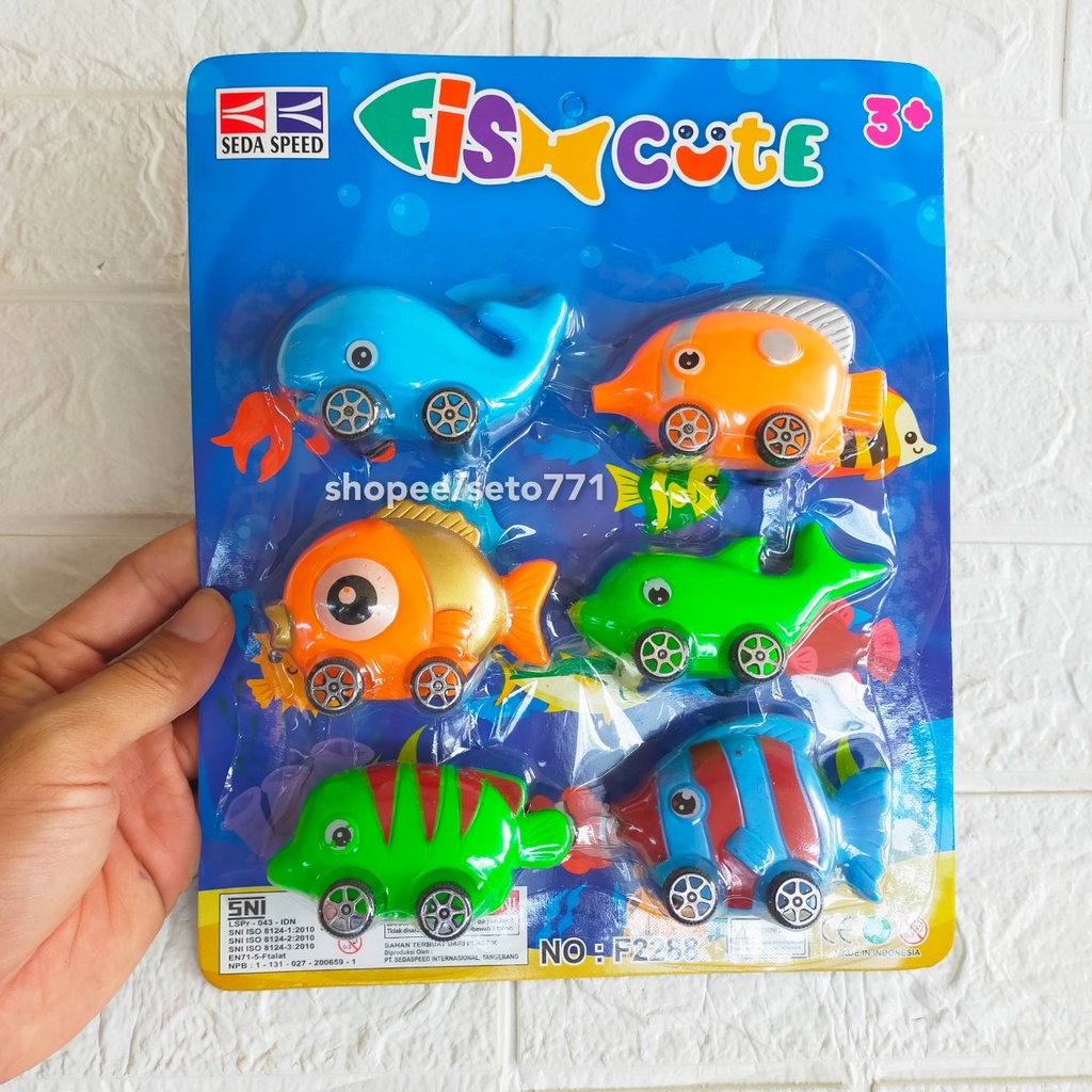 Jual Mobil Bentuk Ikan Pullback Paus Hiu Butterfly Angel Fish Cartoon ...