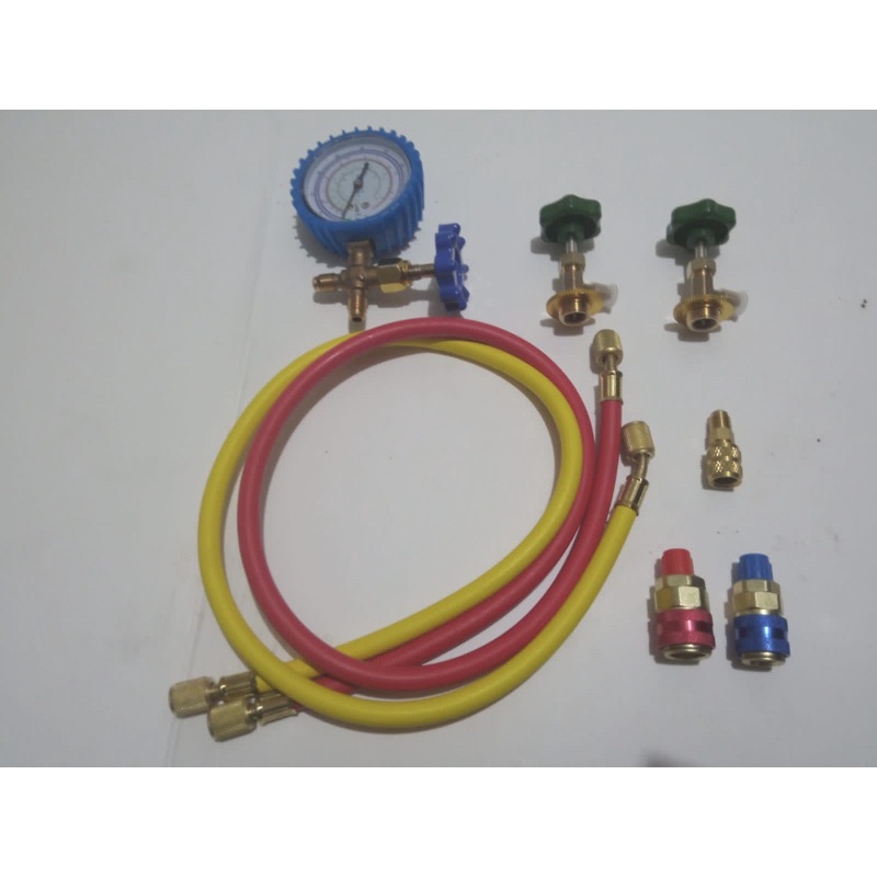 Jual PAKET ALAT ISI FREON AC RUMAH R22 R32 R410 MOBIL R134A TANPA FREON ...