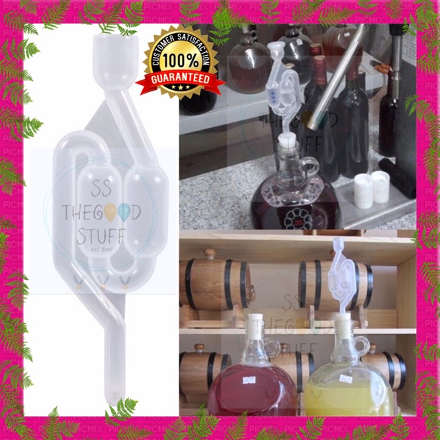 Jual Home Brew Wine Fermentasi /Airlock Check Valve / Fermentasi Wine ...