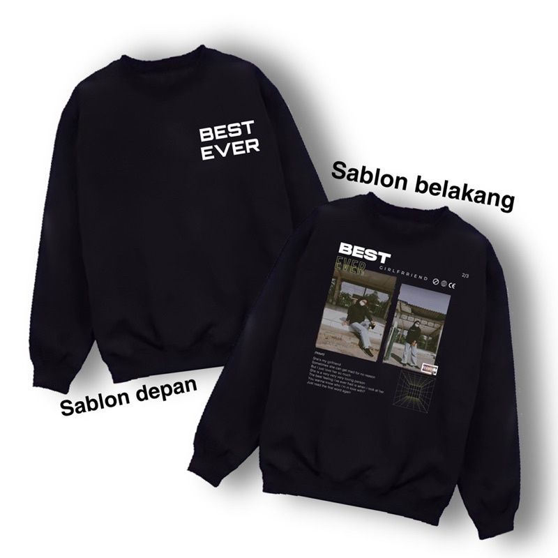 Jual SWEATER CUSTOM SABLON SATUAN PRINT FOTO DESAIN BUCIN AESTETIC ...