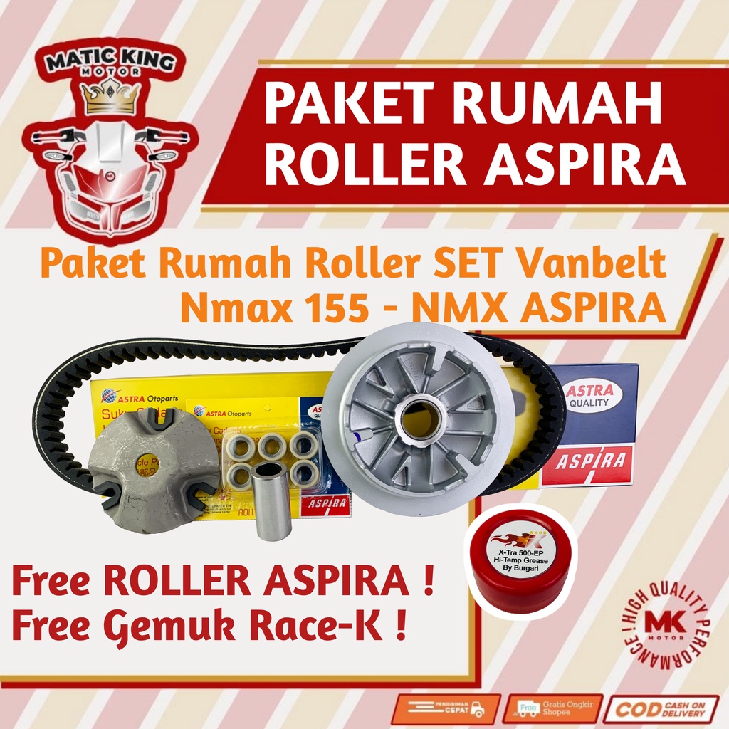 Jual Paket Rumah Roller Bosh Vanbelt Roller Yamaha Nmax 150 old lama ...