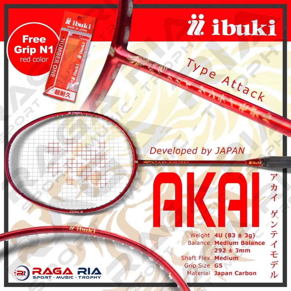 Jual Raket IBUKI AKAI Japan Premium Edition | Shopee Indonesia
