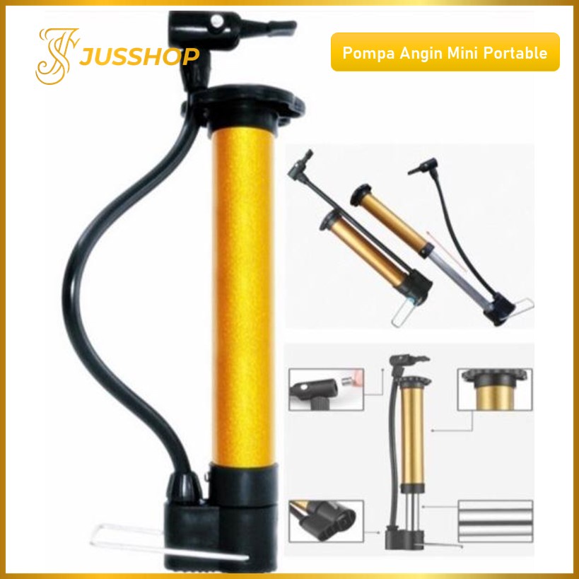 Jual Pompa Angin Mini Portable Pompa Angin Ban Sepeda Balon Bola Kasur ...