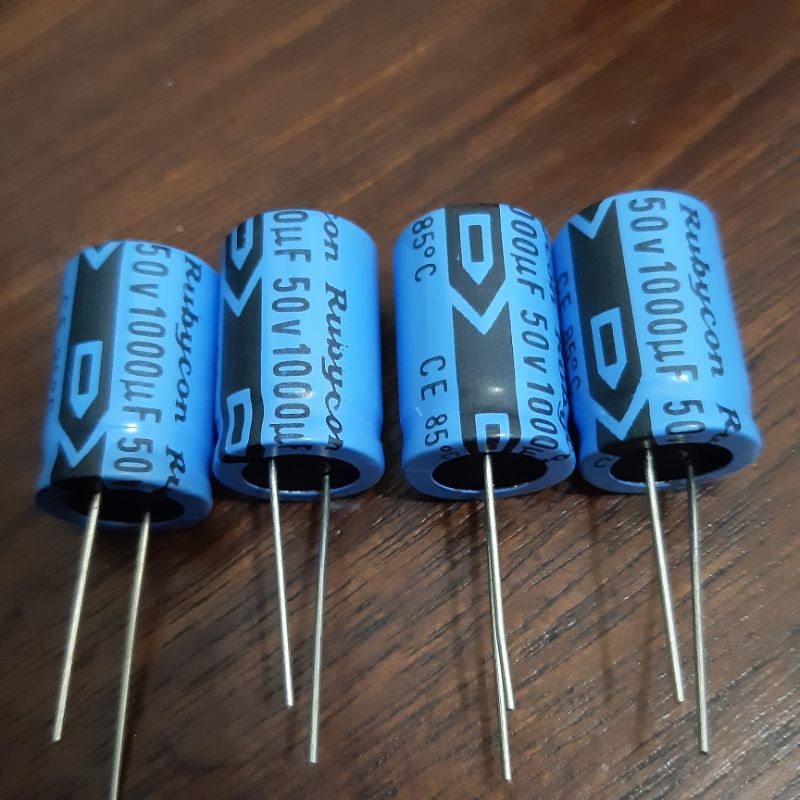 Jual elco 1000uf 50V rubycon biru ori | Shopee Indonesia