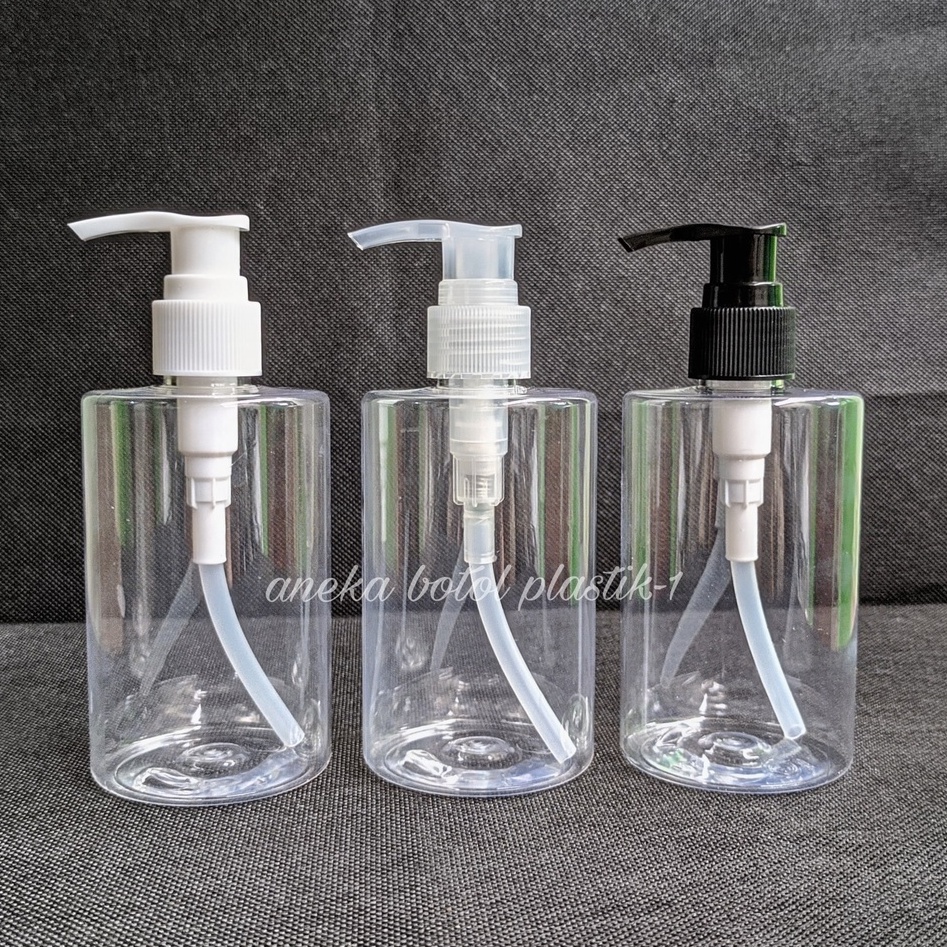Jual botol pump 250ml / botol sabun cair / botol pump 250 ml bening rf | Shopee Indonesia