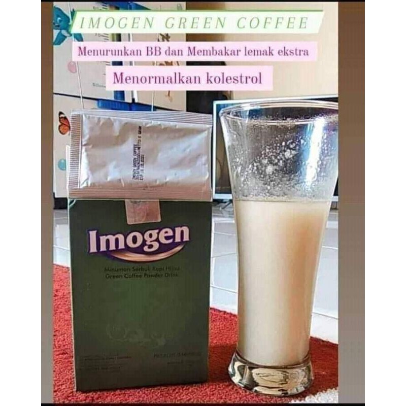 Jual Imogen green coffee (1 box isi 20 saset) | Shopee Indonesia