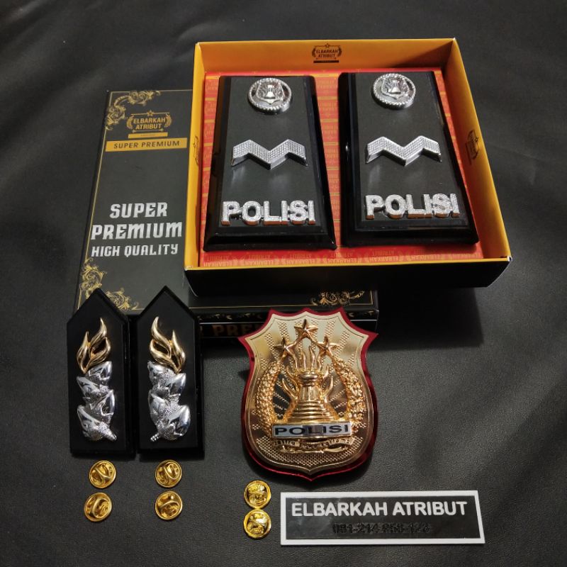 Jual SATU PAKET PANGKAT POLRI PDH AIPDA AKRILIK+MONOGRAM+KEWENANGAN ...
