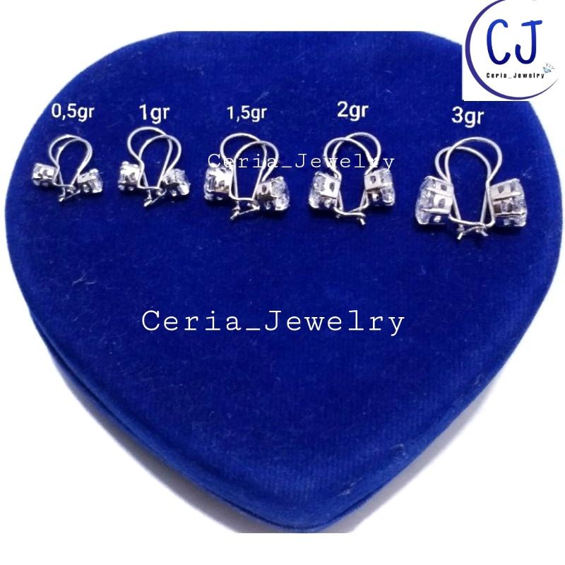Jual Anting Perak Asli Silver 925 Lapis Emas Putih Model Anting Desi 0 ...