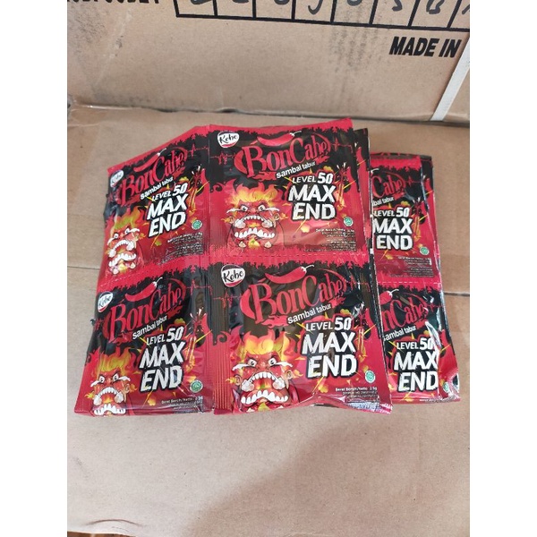 Jual bon cabe level 50 @1 renceng 12pcs | Shopee Indonesia