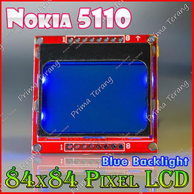 Jual terlaris Nokia 5110 LCD Graphic 84x48 Pixel Arduino Compatible ...