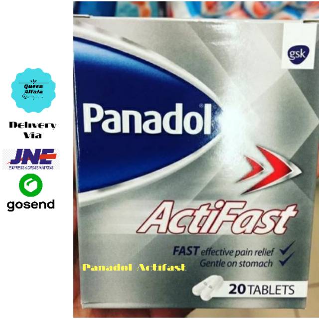 Jual PANADOL ACTIFAST SILVER / PANADOL ACTIFAST / PANADOL IMPORT SAUDI ...