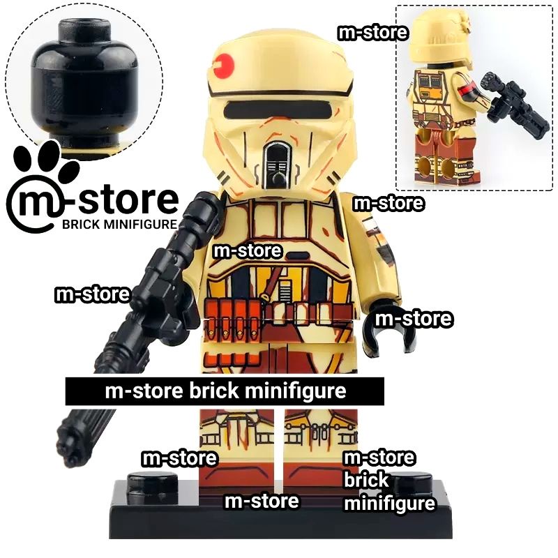 Jual brick star wars mandalorian shoretrooper shore trooper mini toy ...